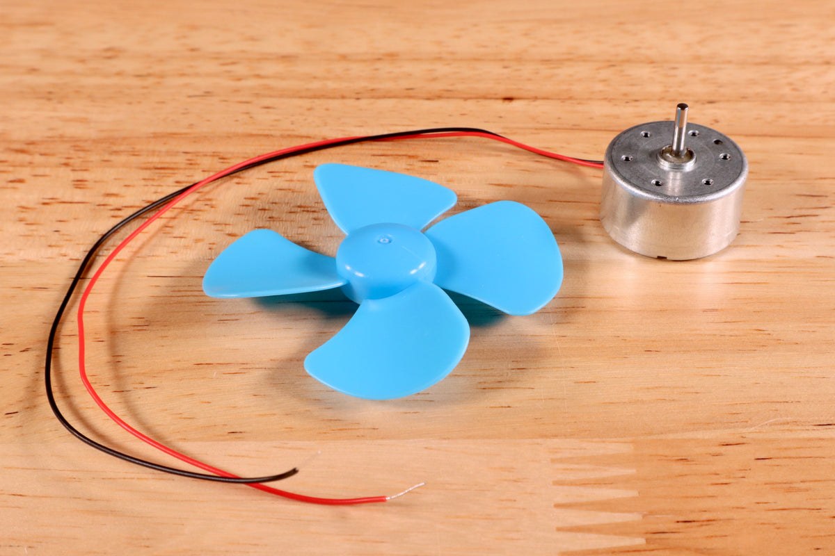 DC Motor with Fan – Brown Dog Gadgets